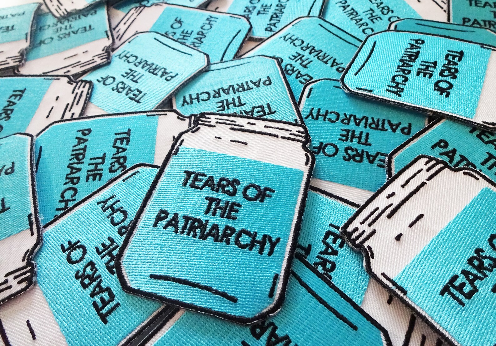 Embroidered Tears of the Patriarchy Patch Sew Iron On - Etsy