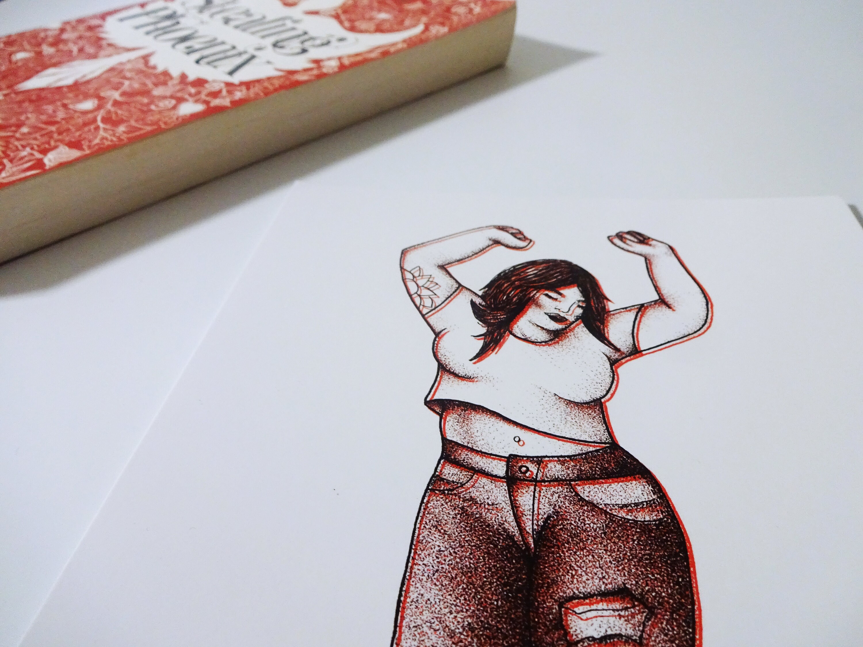 Body Positive Print - Wall Art Vivacious Curvy Dancing Woman ...