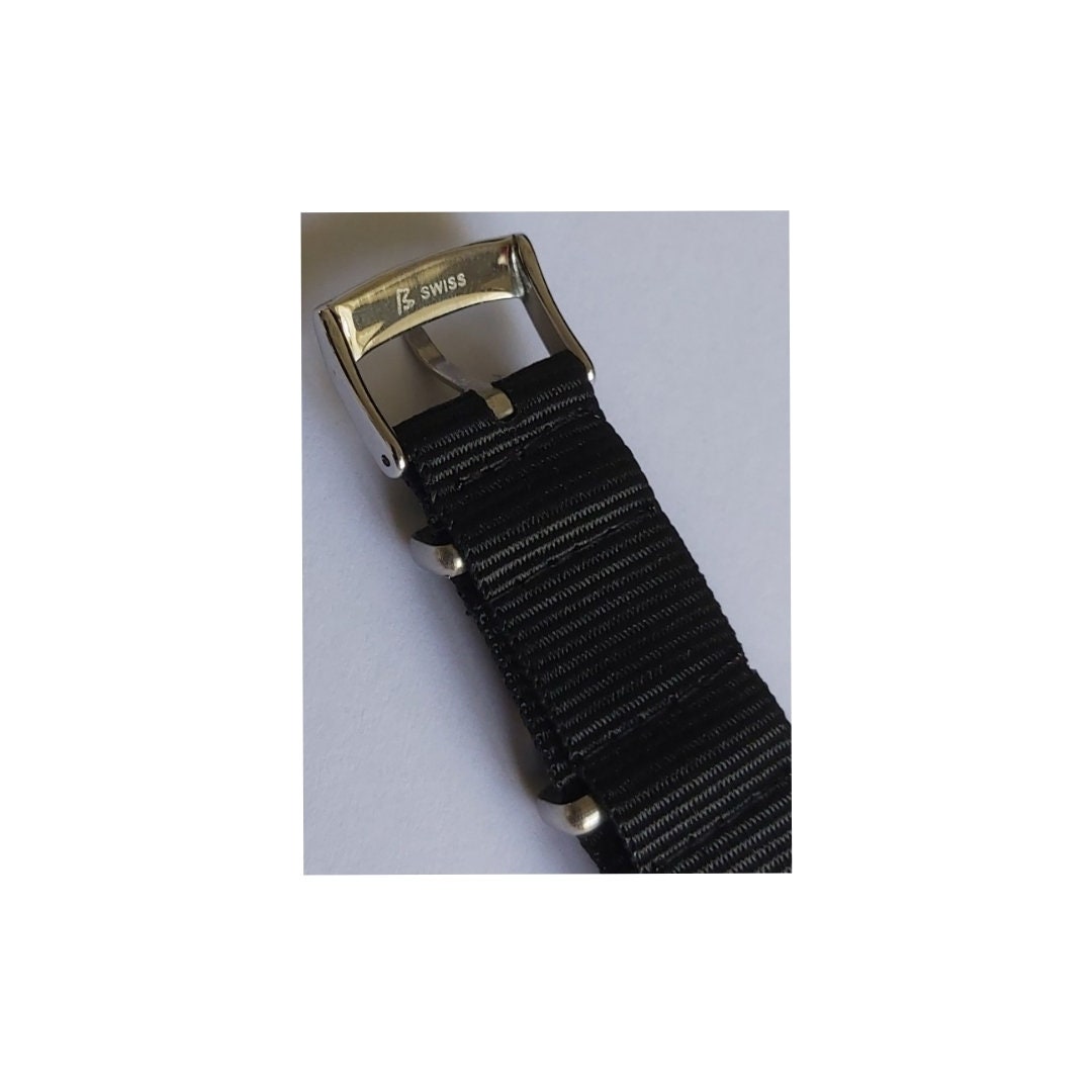 Omega 18mm Black Nylon Bracelet Band Strap With Omega Watch - Etsy
