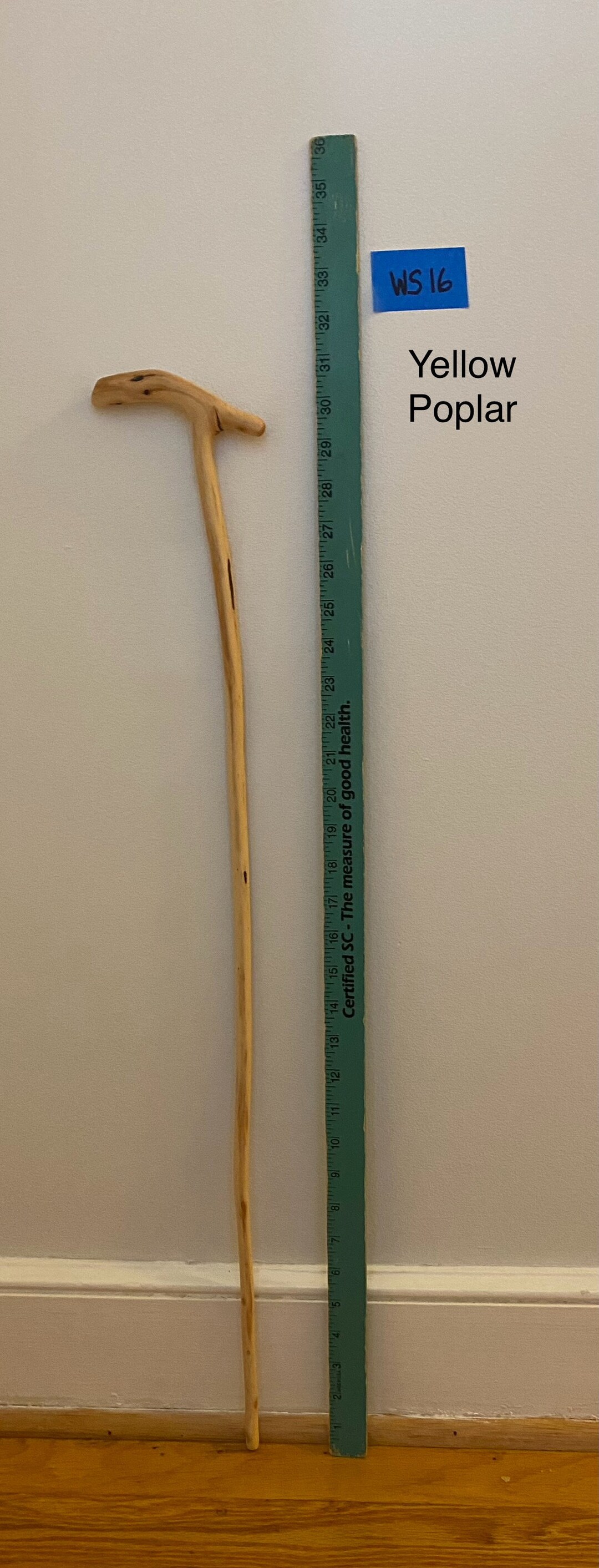 Walking Stick/cane (31"), Sized for Child - Made From Salvaged Yellow ...