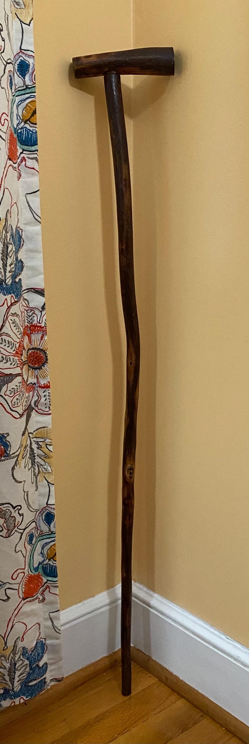 Walking Stick/cane (40") - Made From Salvaged Hickory Tree - Etsy