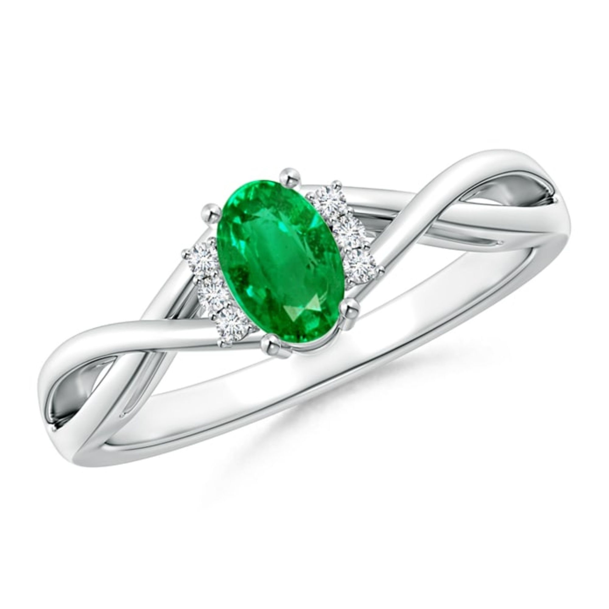 Beautiful Emerald Ring for Her 925 Sterling Silver Ring May - Etsy