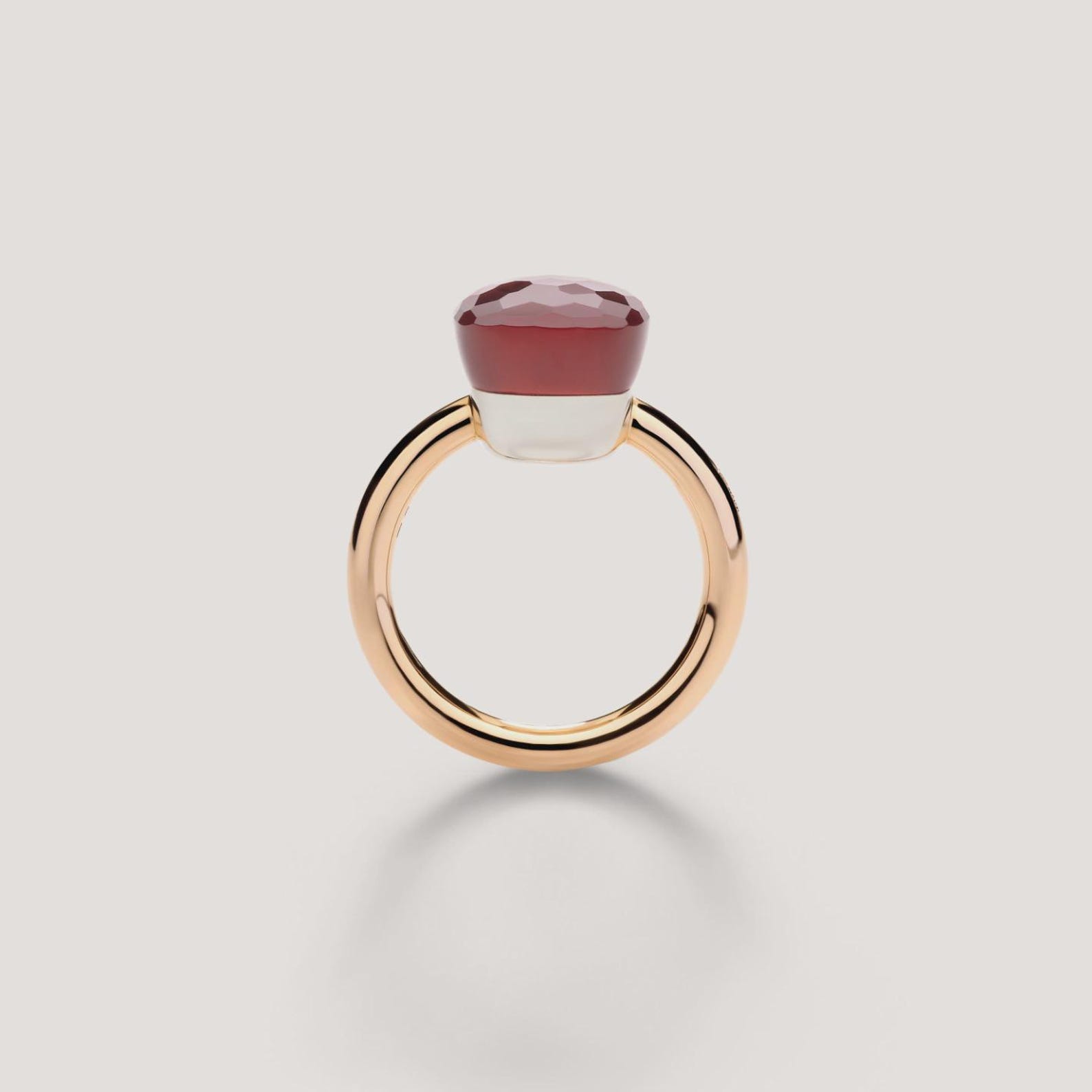 Beautiful Pomellato Design Garnet Stone Ring for Her, 925 Sterling ...