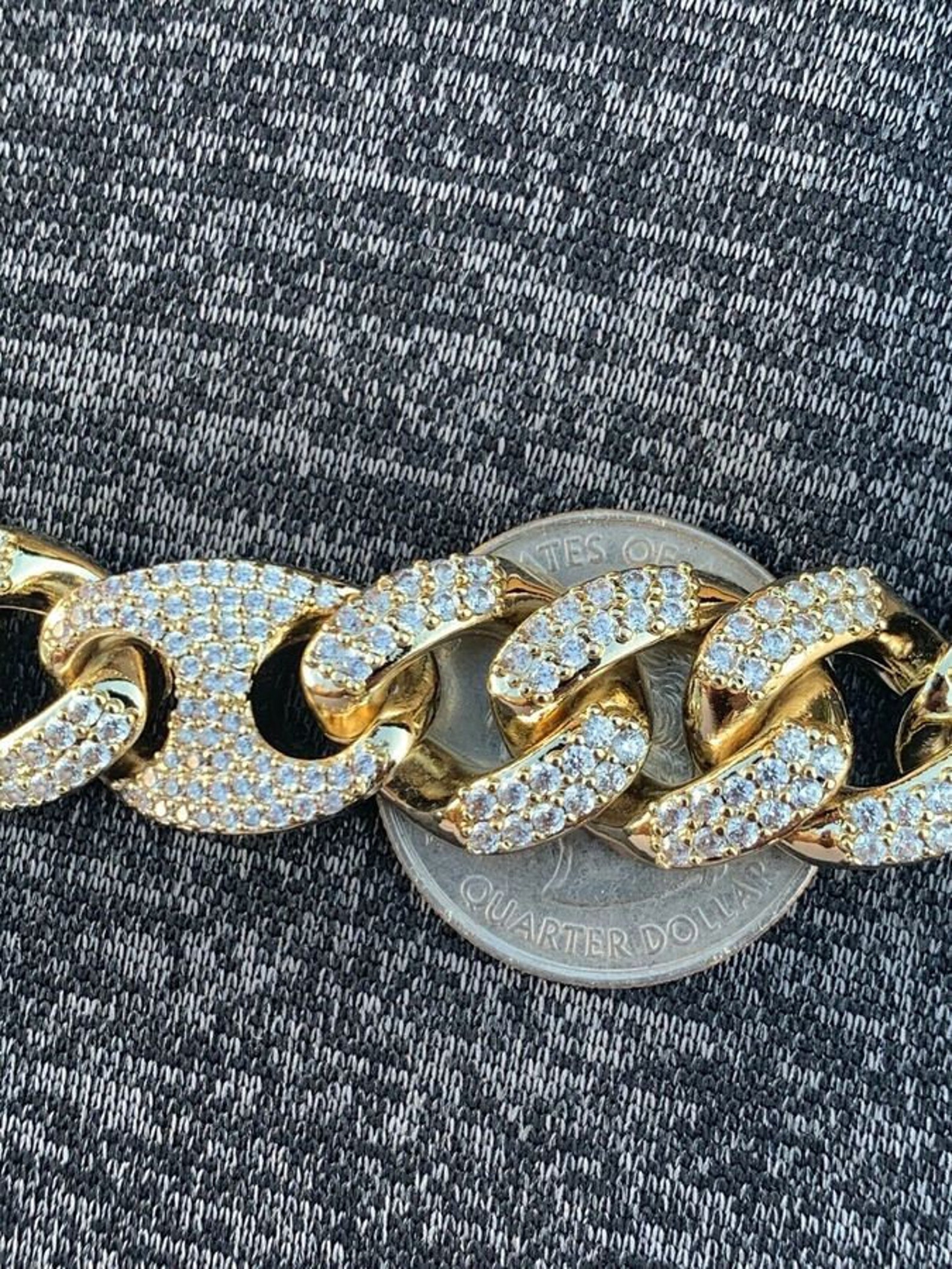 VS1 Quality Moissanite Miami Cuban Gucci Link Chain | 925 Sterling ...