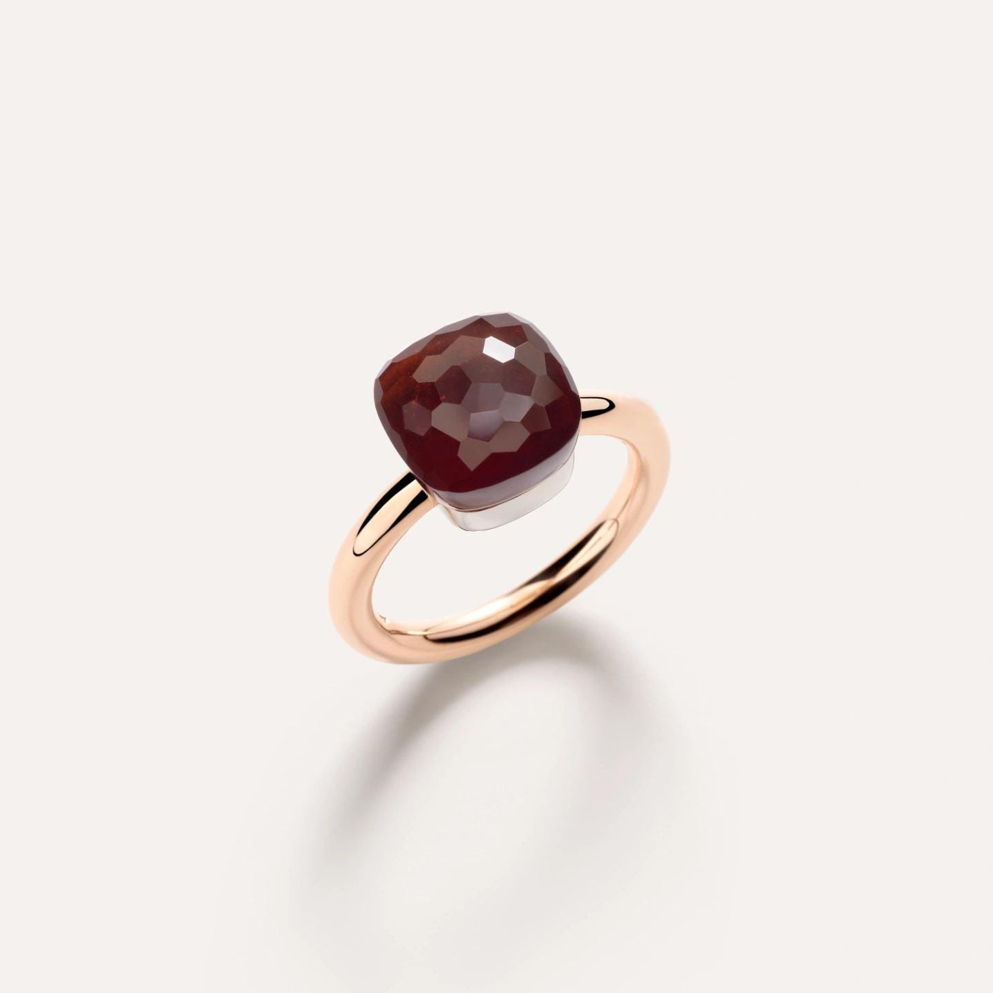 Beautiful Pomellato Design Garnet Stone Ring for Her, 925 Sterling ...