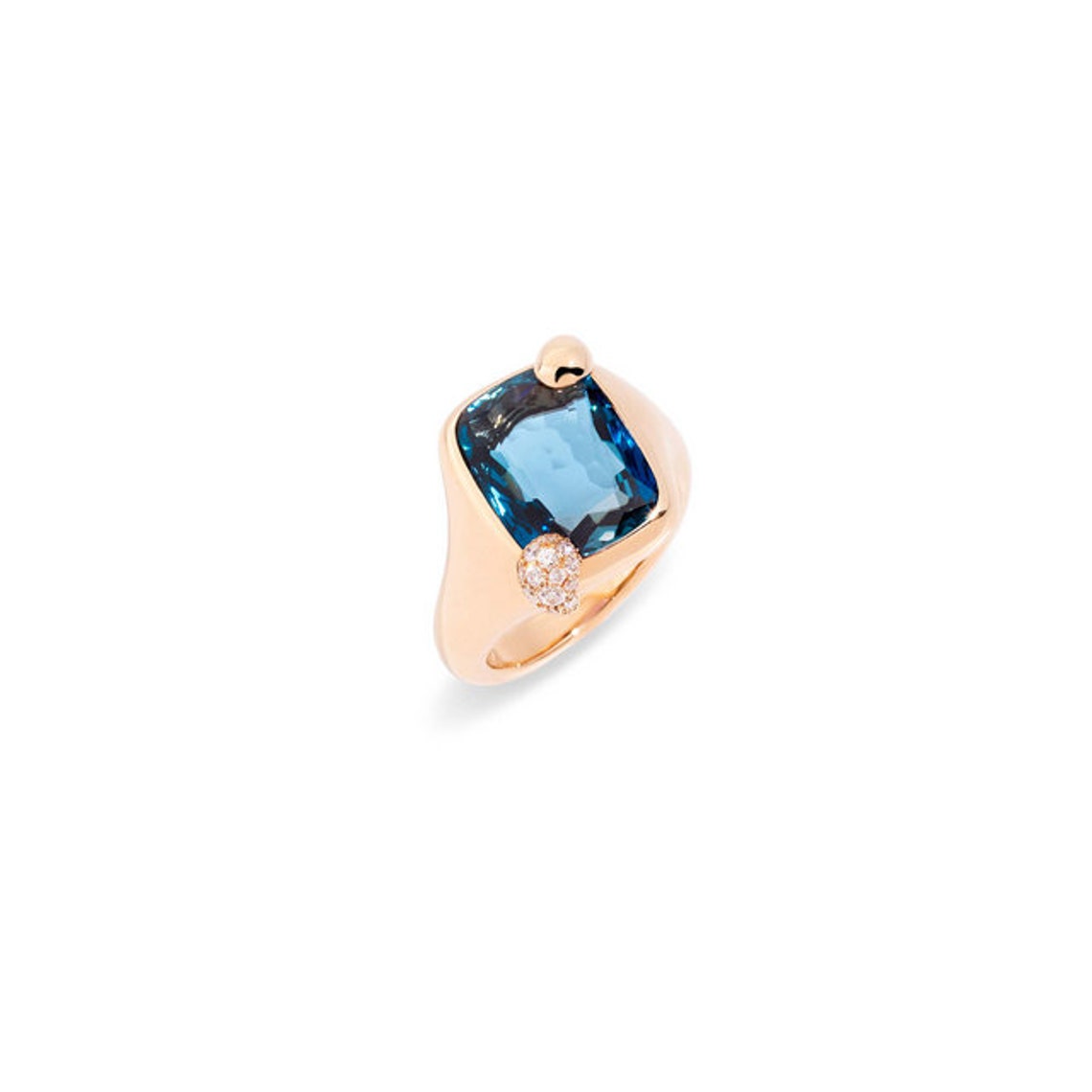 Exquisite Pomellato Design London Blue Topaz Ring for Her 925 - Etsy