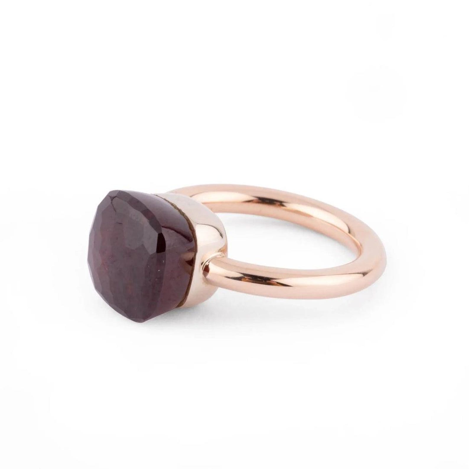 Beautiful Pomellato Design Garnet Stone Ring for Her, 925 Sterling ...