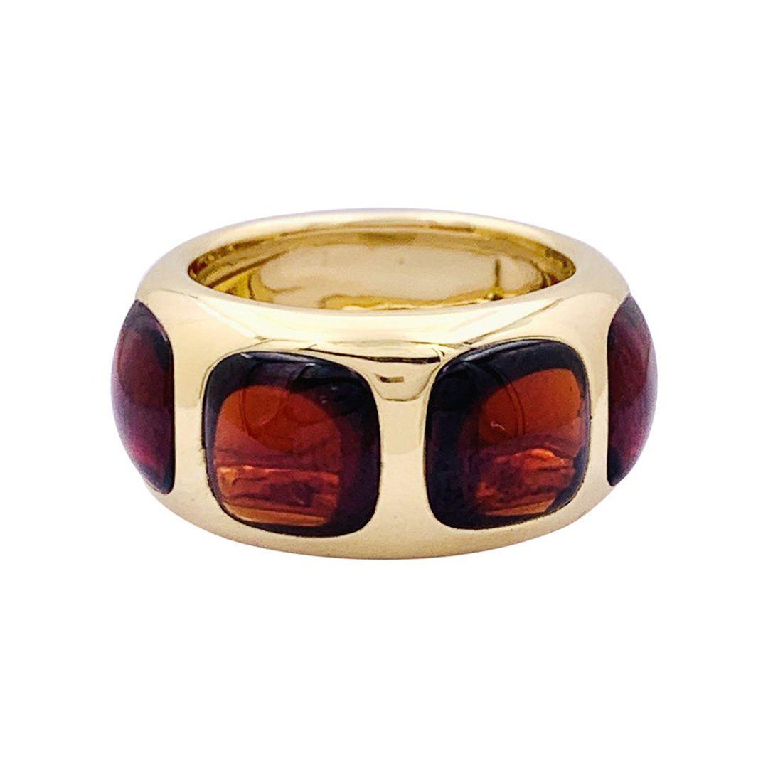 Beautiful Pomellato Design Garnet Stone Ring for Him & Her, 925 ...