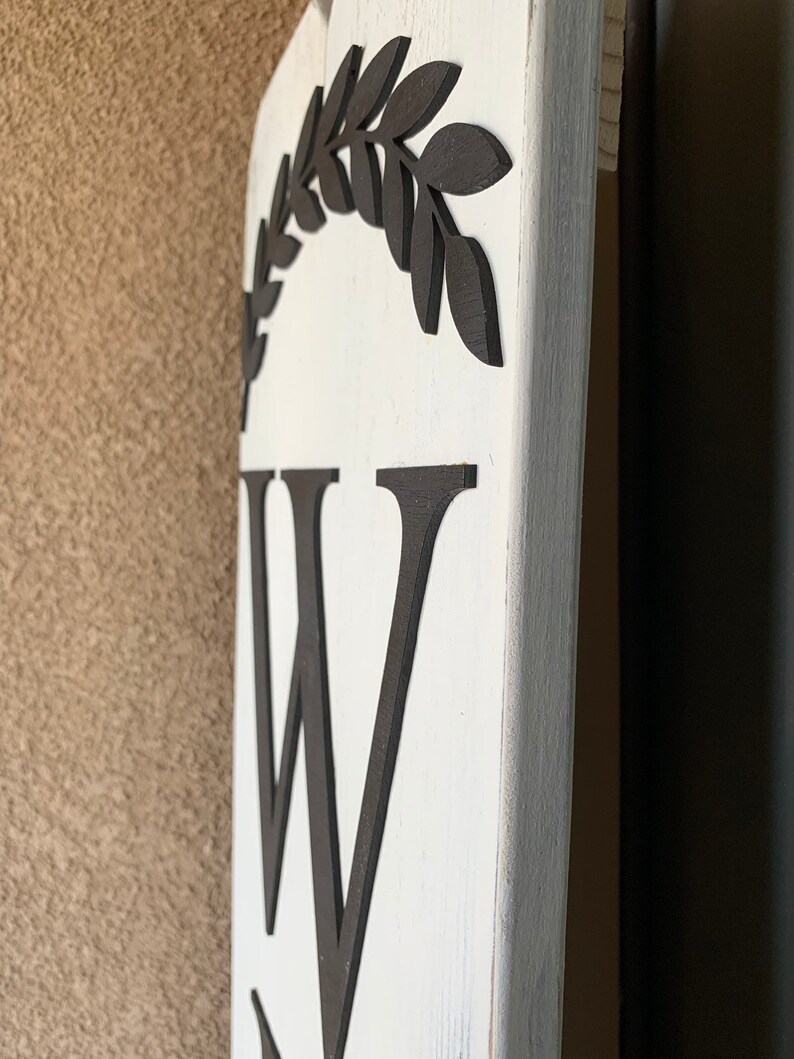 Welcome Sign for Front Porch With 3d Laser Cut Letters - Etsy