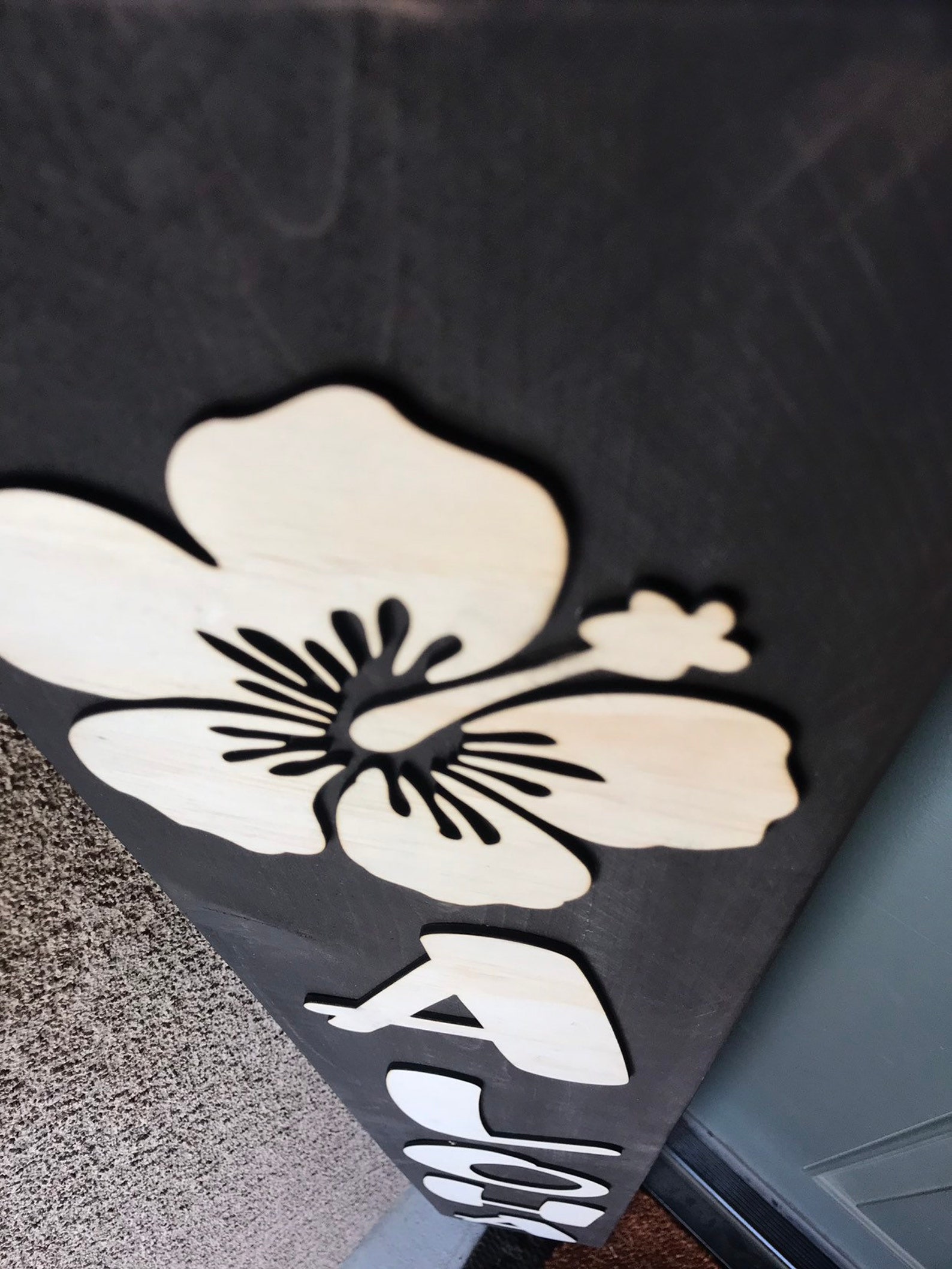 Welcome Sign for Front Porch With 3d Laser Cut Letters | Rustic ...