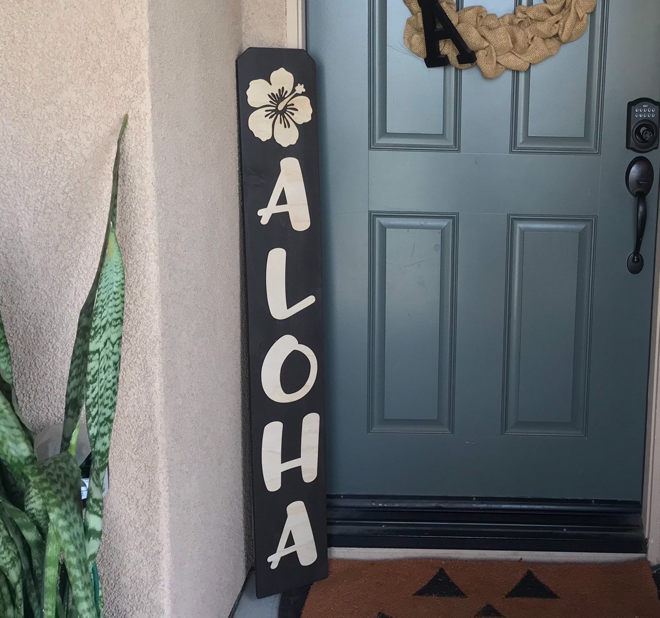 Welcome Sign for Front Porch With 3d Laser Cut Letters | Rustic ...