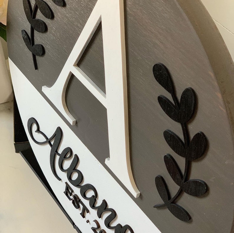 Custom Wood Round Sign Custom Established Sign custom - Etsy