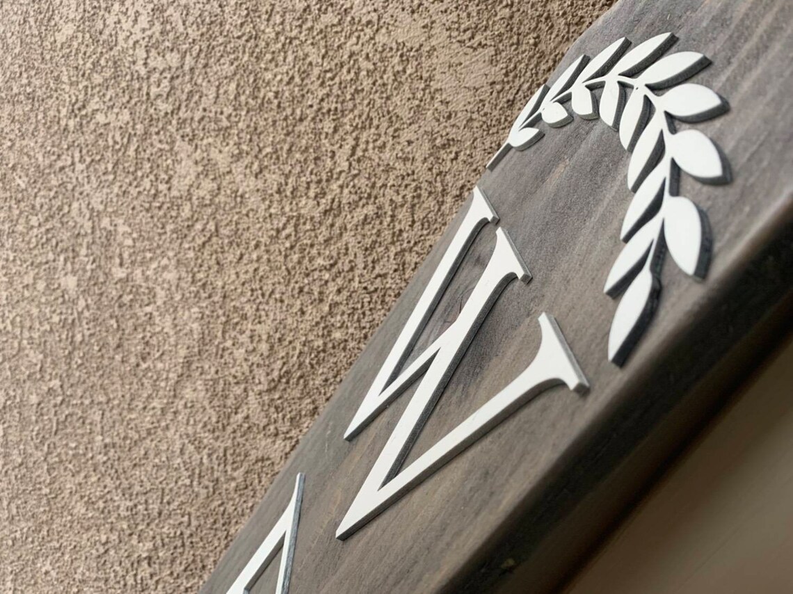 Welcome Sign for Front Porch With 3d Laser Cut Letters and | Etsy