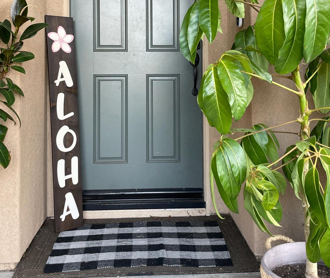 Hawaiian Sign for Front Porch With 3d Laser Cut Letters | Rustic ...