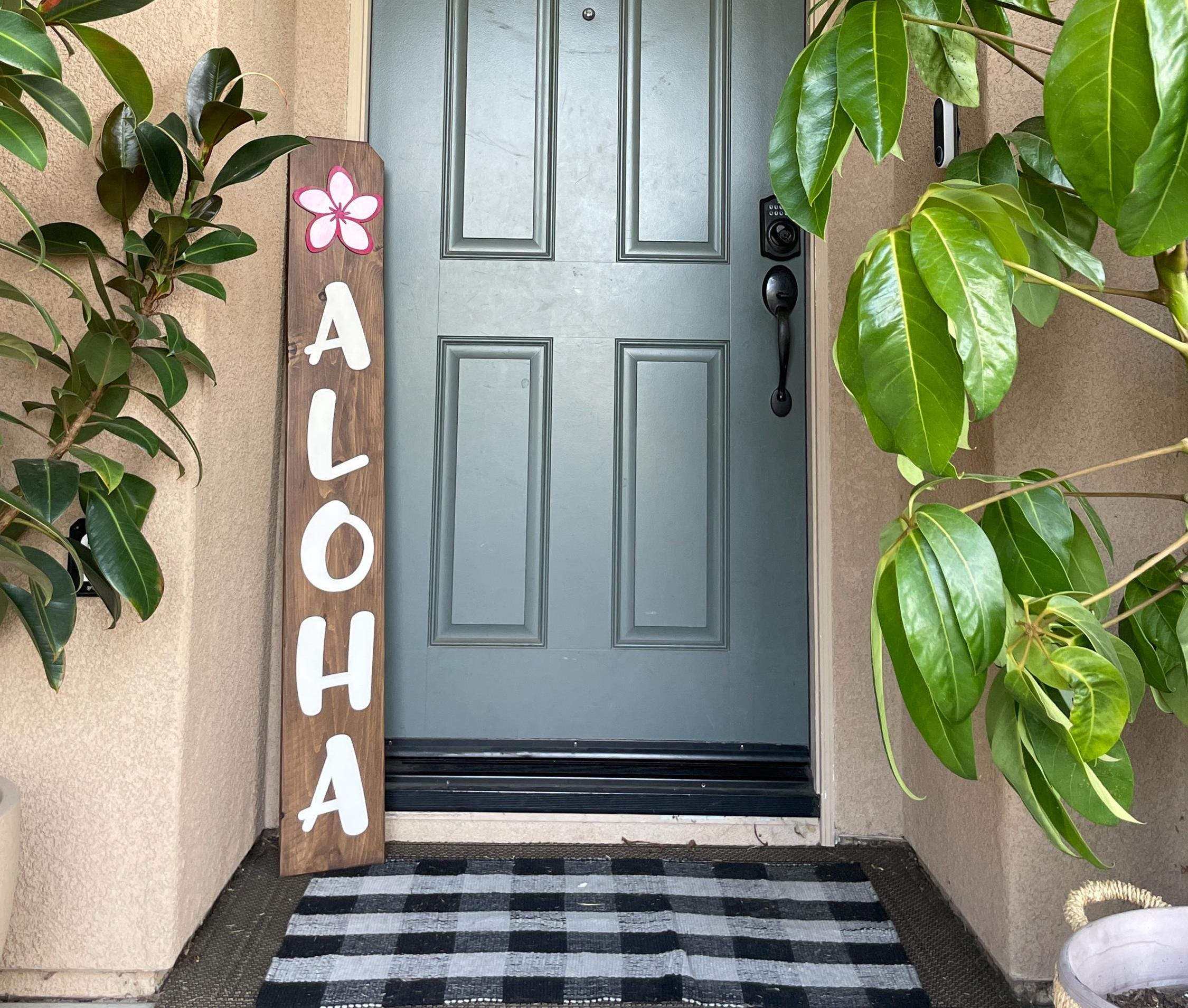 Hawaiian Sign for Front Porch With 3d Laser Cut Letters | Rustic ...
