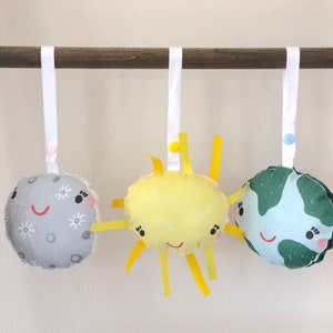 Baby Gym Toys | Plush Baby Toy | Earth Moon Sun Baby Toy | Rattle ...