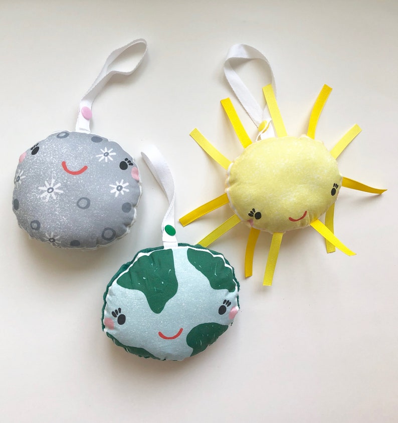 Baby Gym Toys Plush Baby Toy Earth Moon Sun Baby Toy | Etsy
