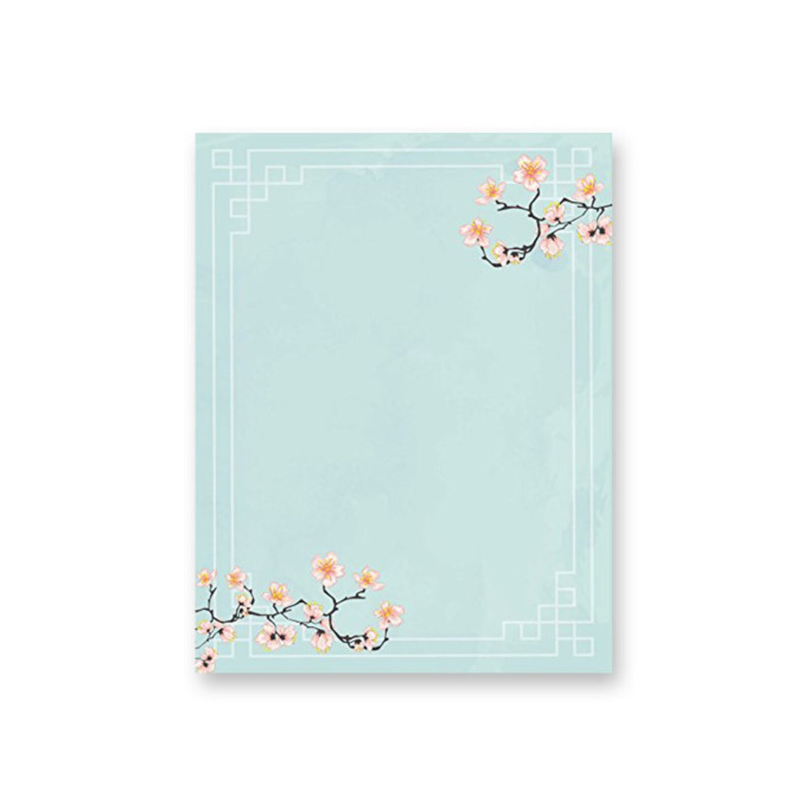 Elegant 100 Stationery Writing Paper With Cute Floral Designs | Etsy