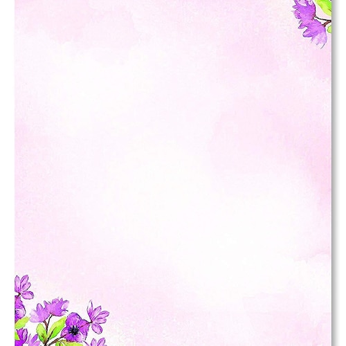 Floral Daisy Letter Writing Template - Etsy