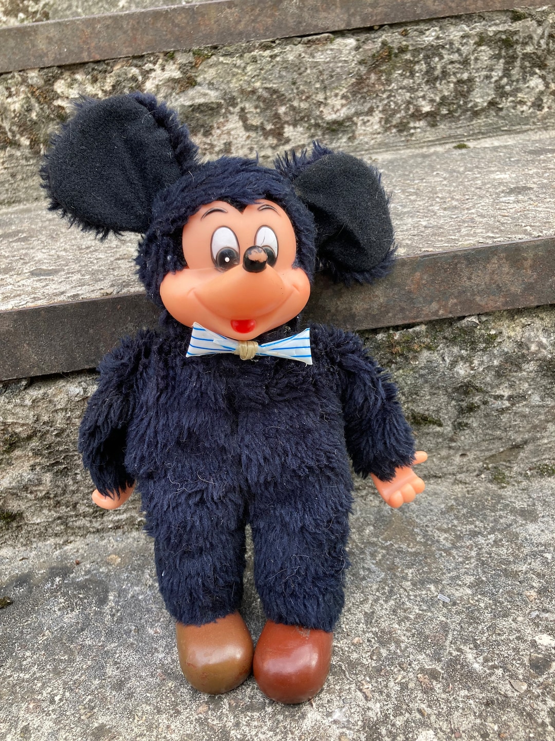 Vintage Applause Disney Mickey Mouse Plush Doll Plastic Face, Plush ...