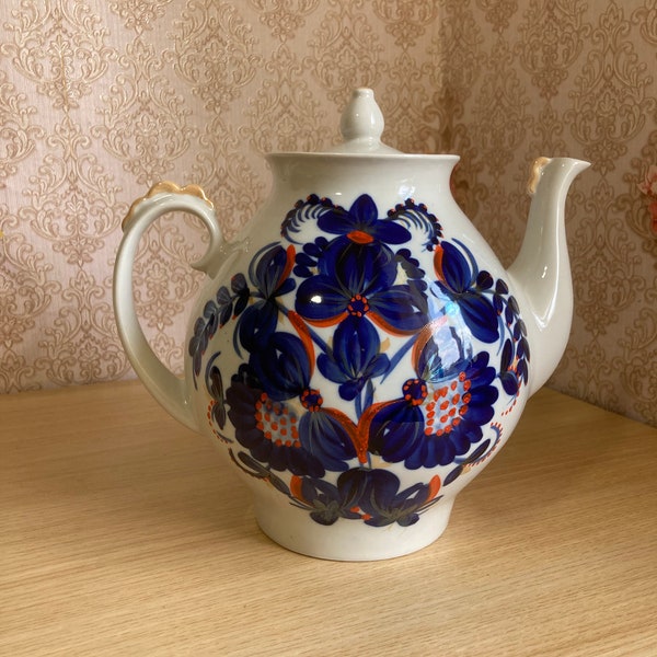 Handpainted Teapot - Etsy