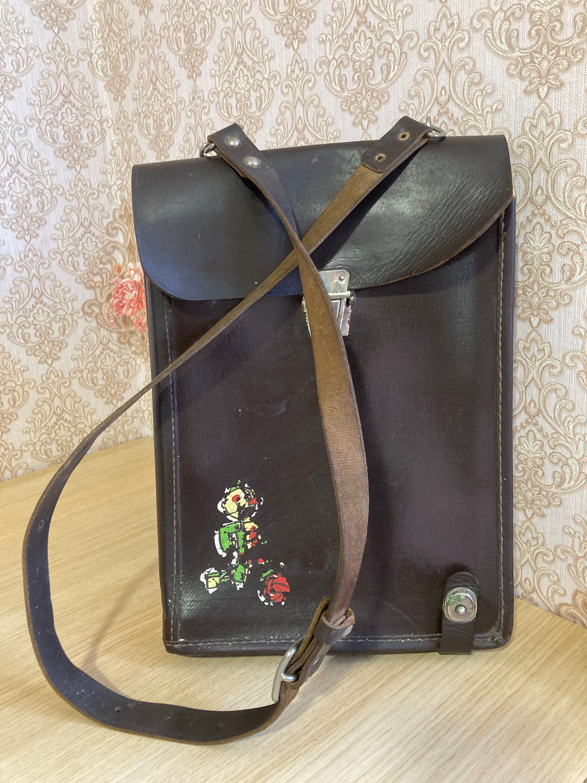 Soviet Army Military Officer Leather Map Bag Case Tablet USSR - Etsy