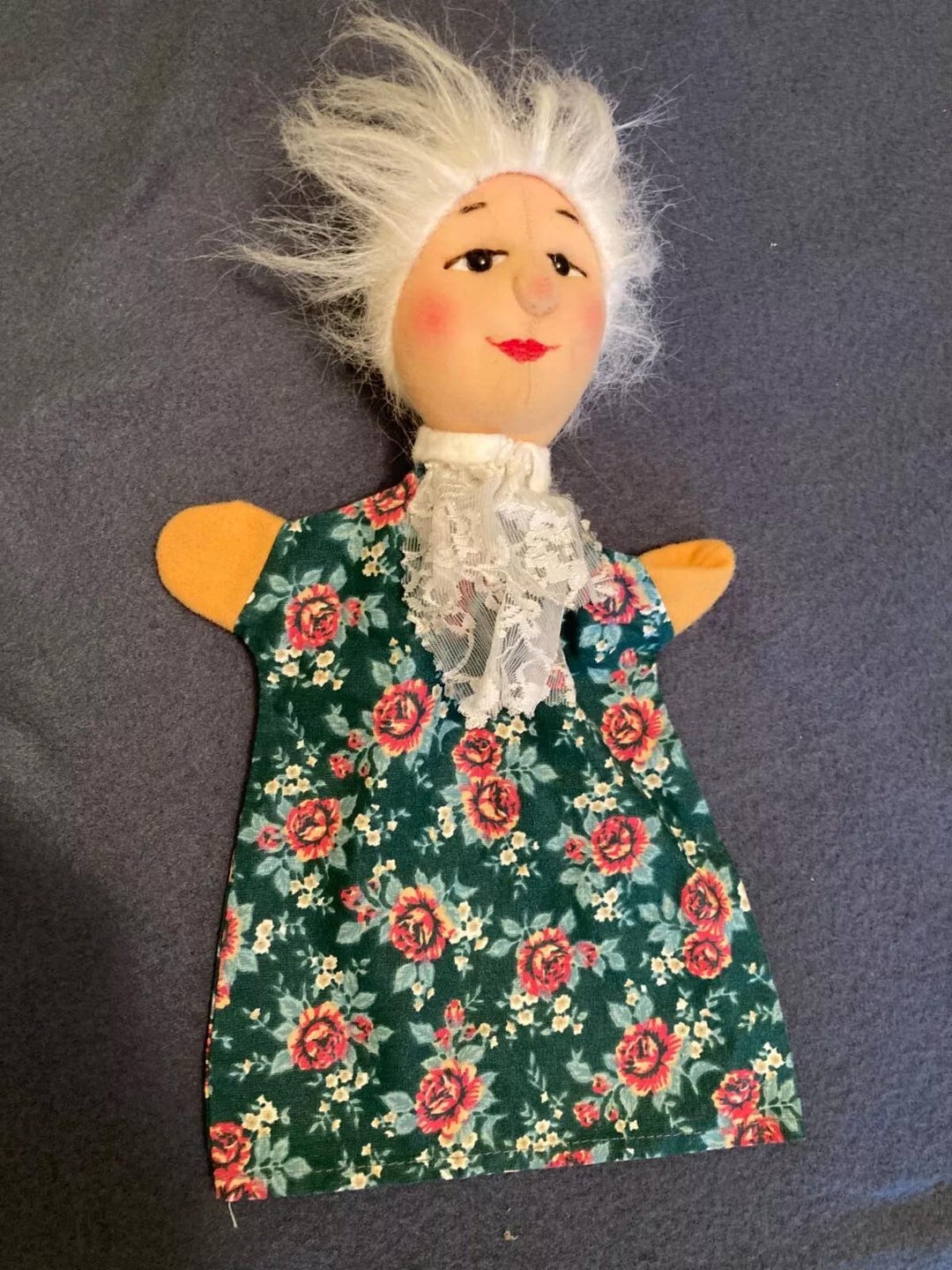 Vintage Theater Puppet, Head With Fabric Glove, Puppet Character for ...