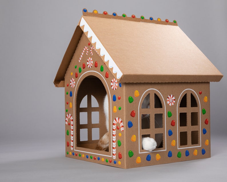 Gingerloaf House Cardboard Box Gingerbread House Kit for | Etsy