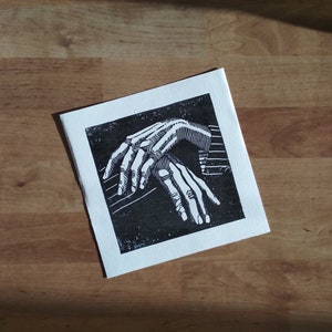 HANDS Handmade Linocut Print - Etsy