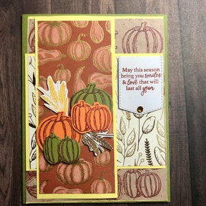 Handmade Autumn Card With Envelope - Etsy