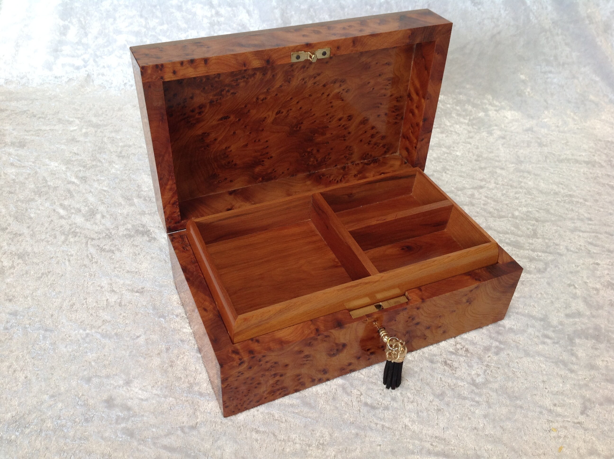 Moroccan Style Handmade Jewellery Box in Araar with Walnut | Etsy