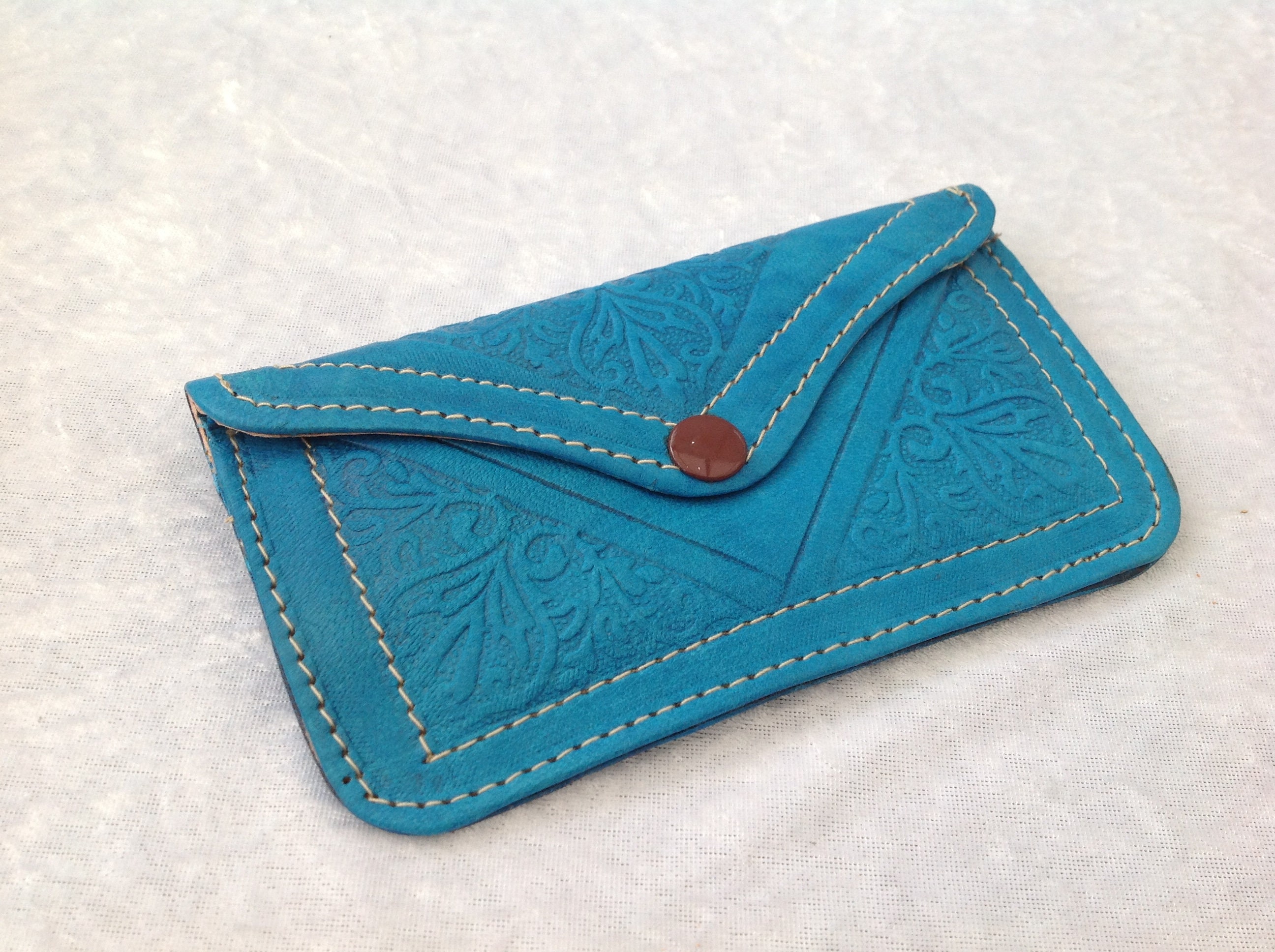 Handmade Moroccan Leather Purse Medium Multicolours - Etsy UK