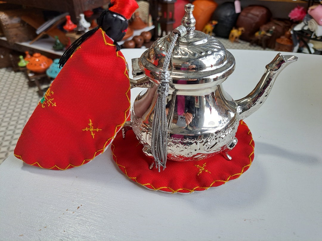 Handmade Moroccan Teapot Holder and Placemat - Etsy