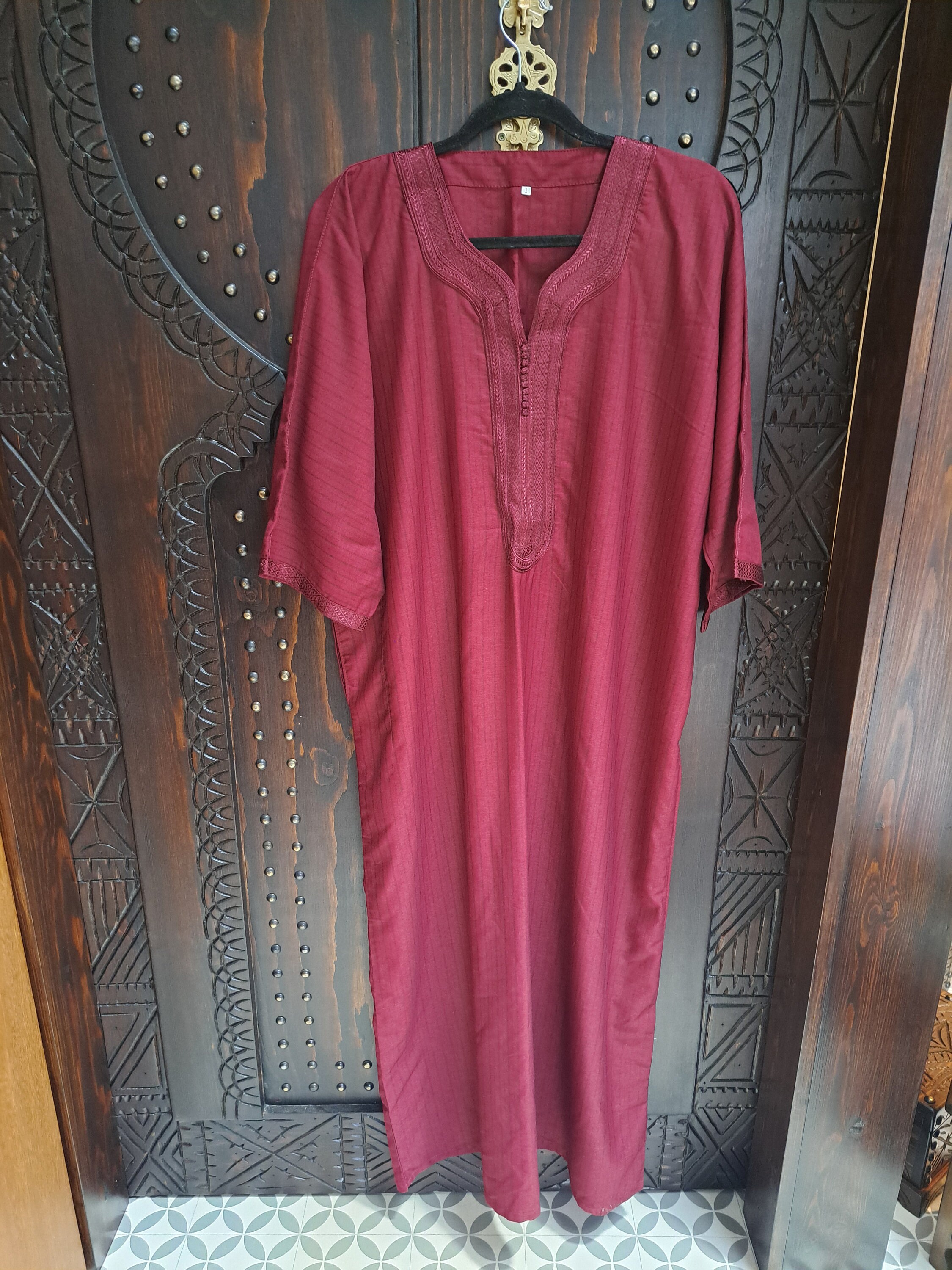 Men's Kondura Kaftan Thoba Jubba Dress Full Length With Half Sleeves - Etsy