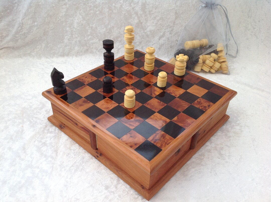 Handmade Moroccan Araar Twist Chess Set With Lemon Wood Pieces - Etsy
