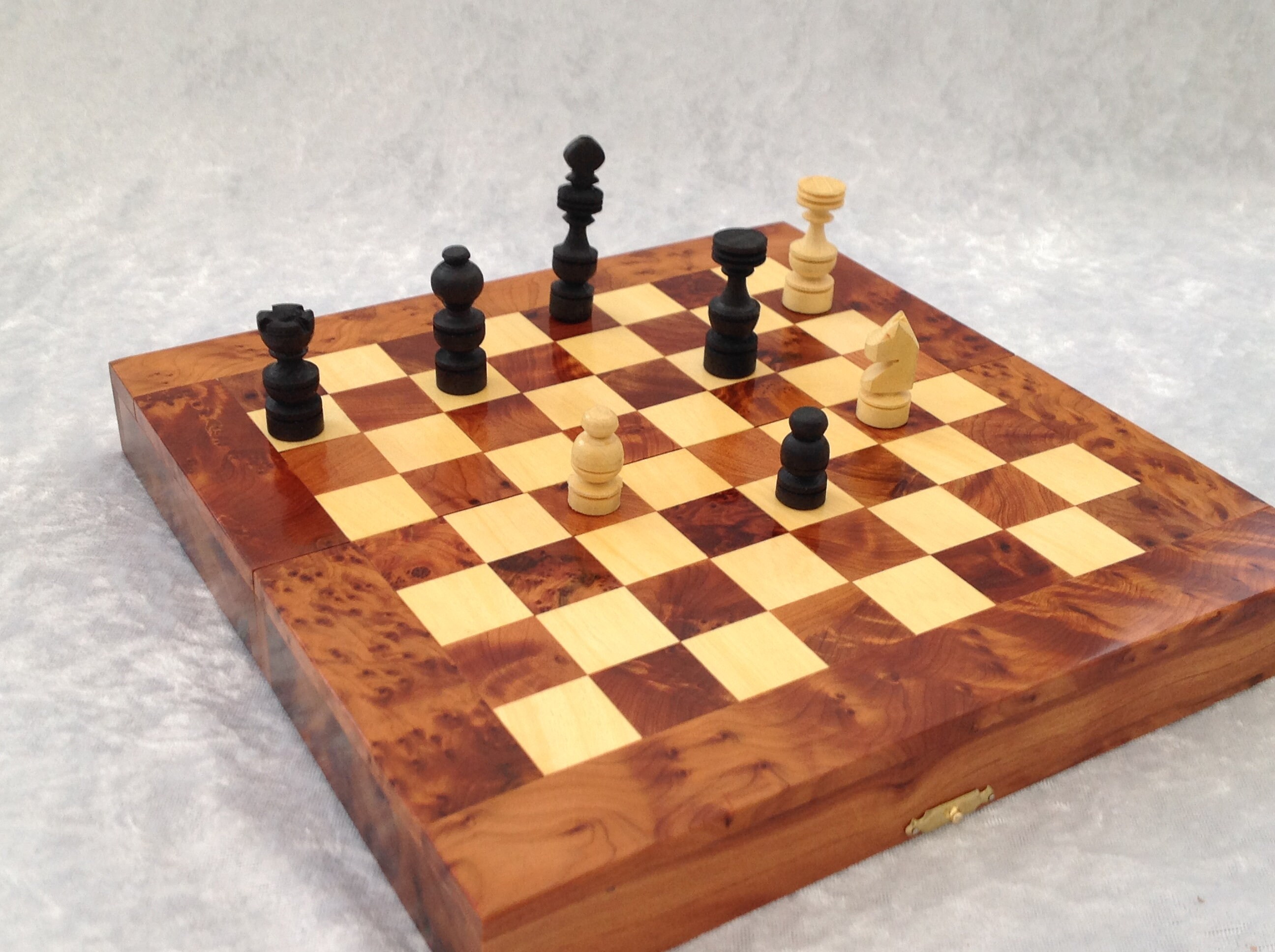 Moroccan Style Hand Made Small Wooden Folding Chess Set in - Etsy UK