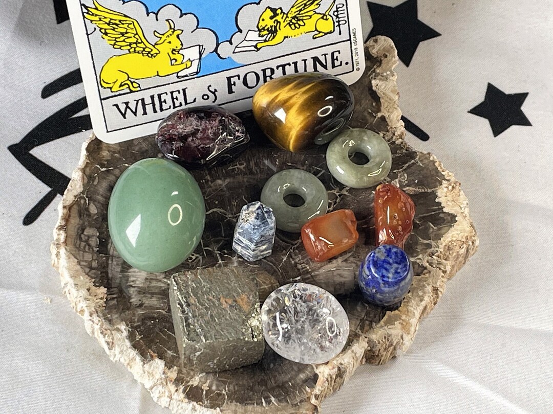 9 Crystals Luck & Good Fortune Crystal Bundle/ Attract Money Crystal ...