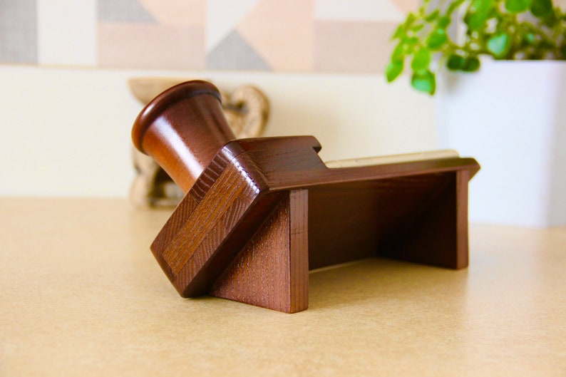 Eco-friendly Premium Wood Phone Stand With Passive Sound - Etsy
