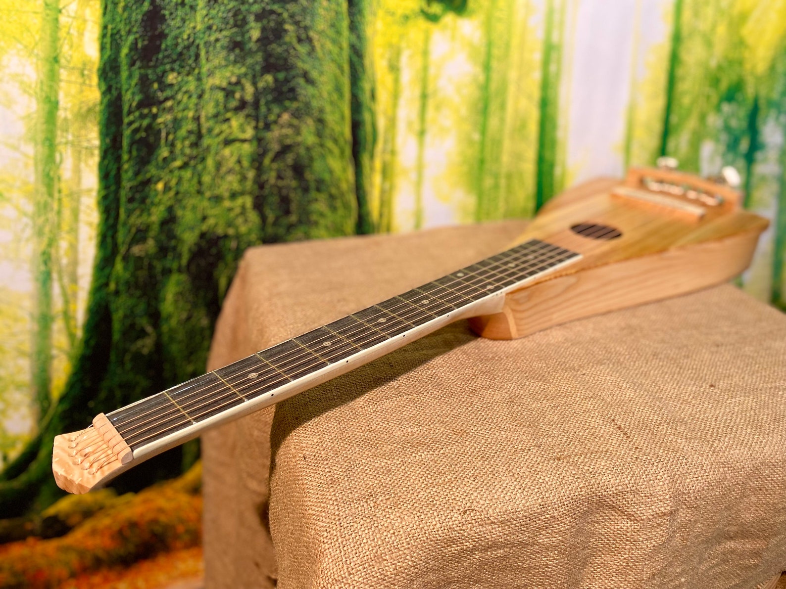 Travel Guitar Stick Backpacking 6 String Acoustic Mini Musical ...