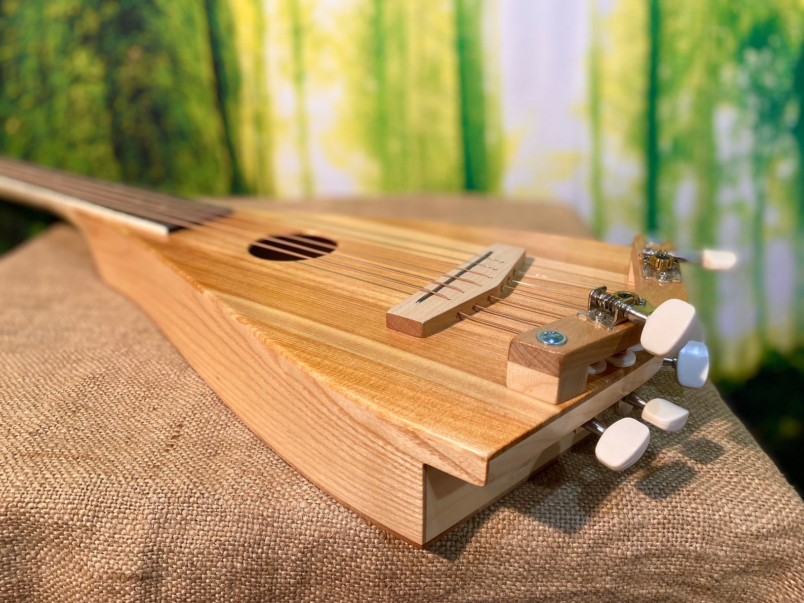 Travel Guitar Stick Backpacking 6 String Acoustic Mini Musical ...