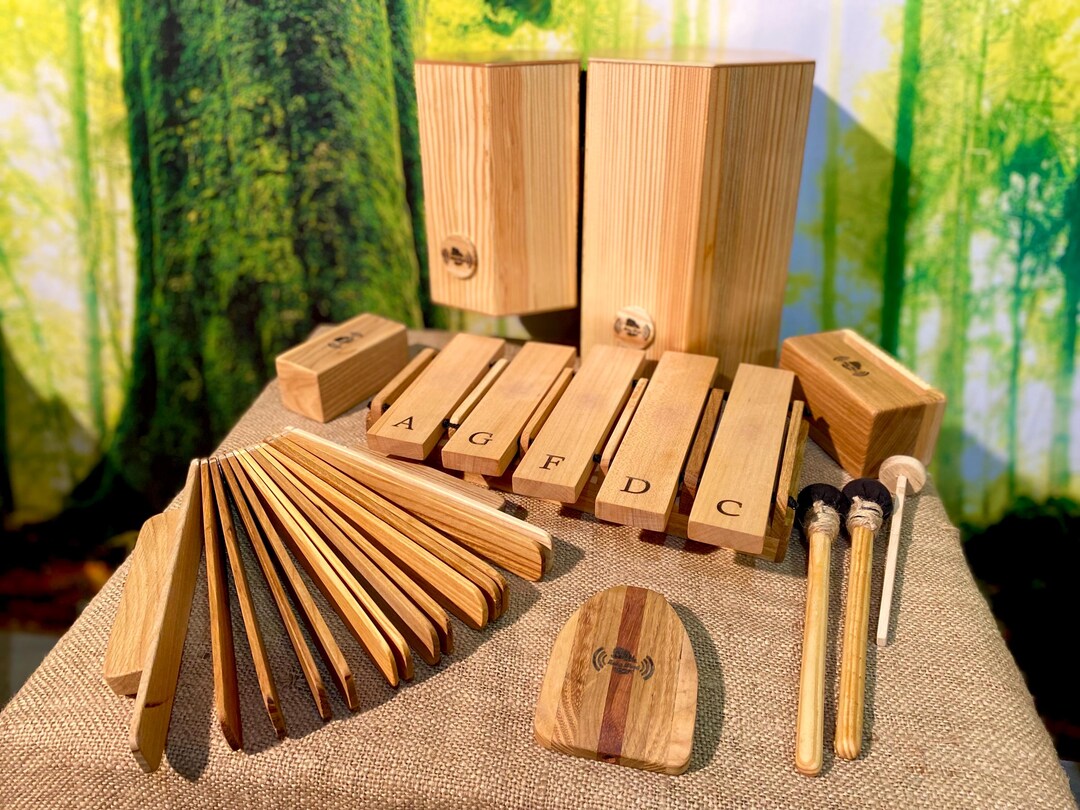 Easy-to-play Percussion Wooden Musical Instruments Set for Jamming With ...