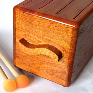 Tongue Drum Musical Instrument Easy to Play Wooden Slit Log Percussion ...