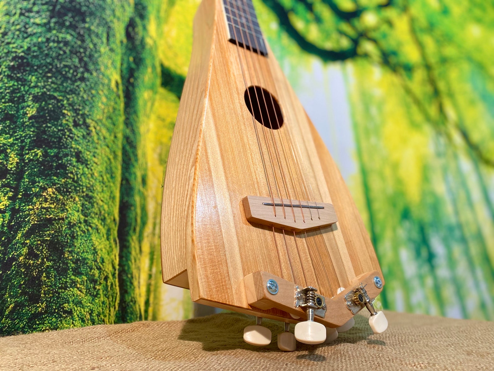 Travel Guitar Stick Backpacking 6 String Acoustic Mini Musical ...