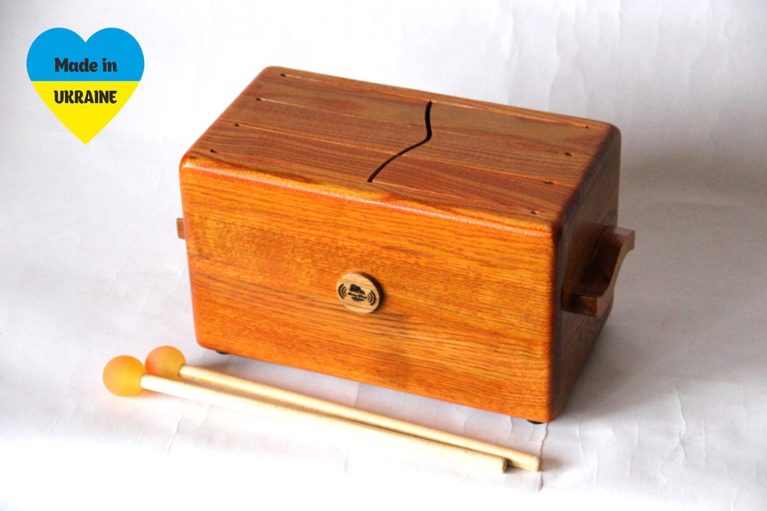 Ash Wood Tongue Drum: Slit Log Percussion Musical Instrument ...