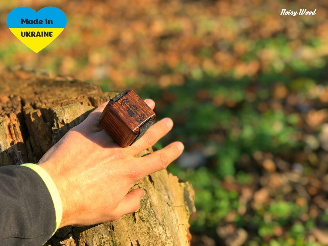 Finger Shaker Wooden Personalized Gift for Guitarist Cajon Banjo ...