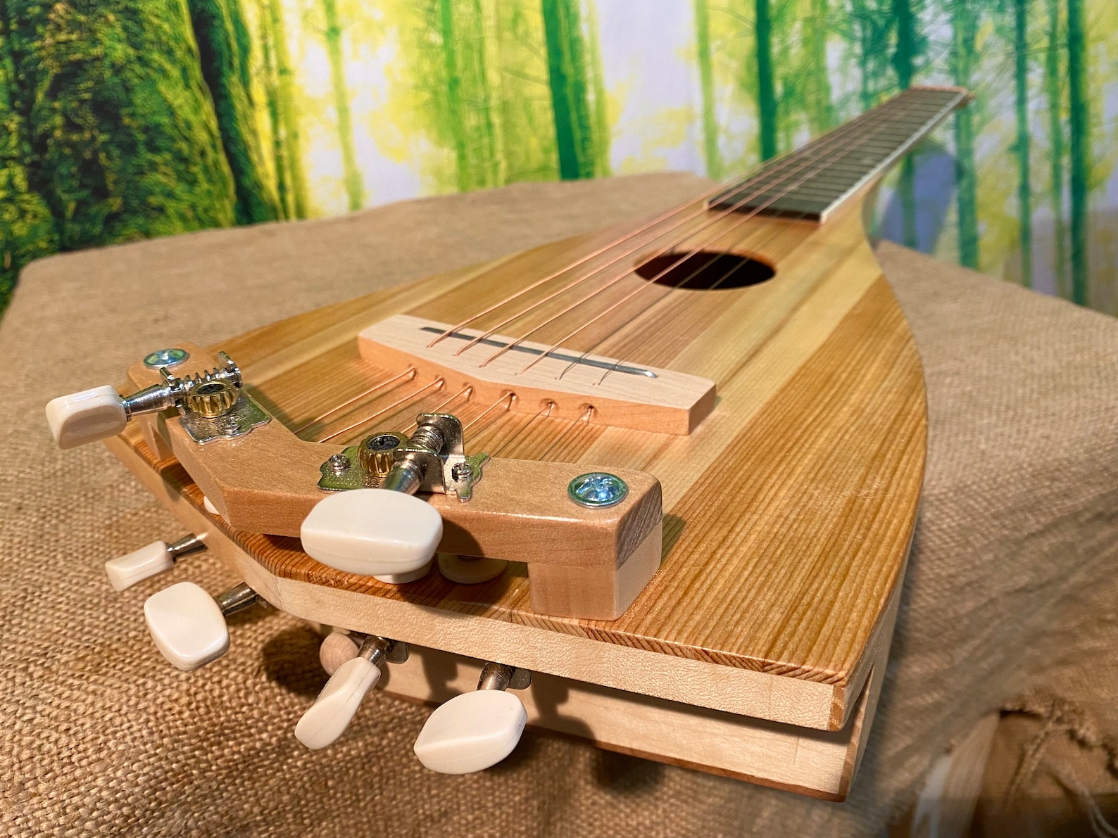 Travel Guitar Stick Backpacking 6 String Acoustic Mini Musical ...