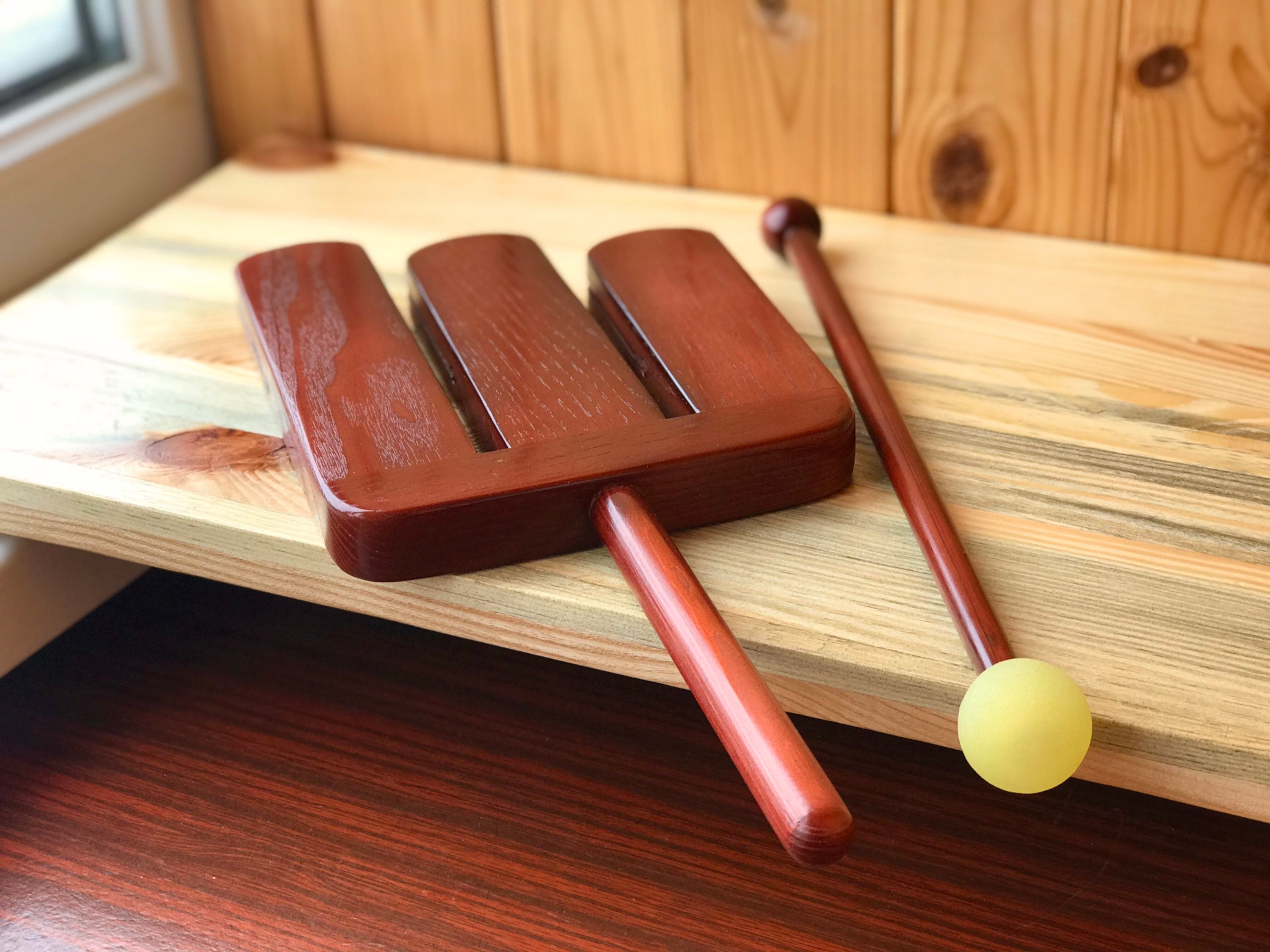 Agogo musical instrument of three boxes wooden percussion | Etsy