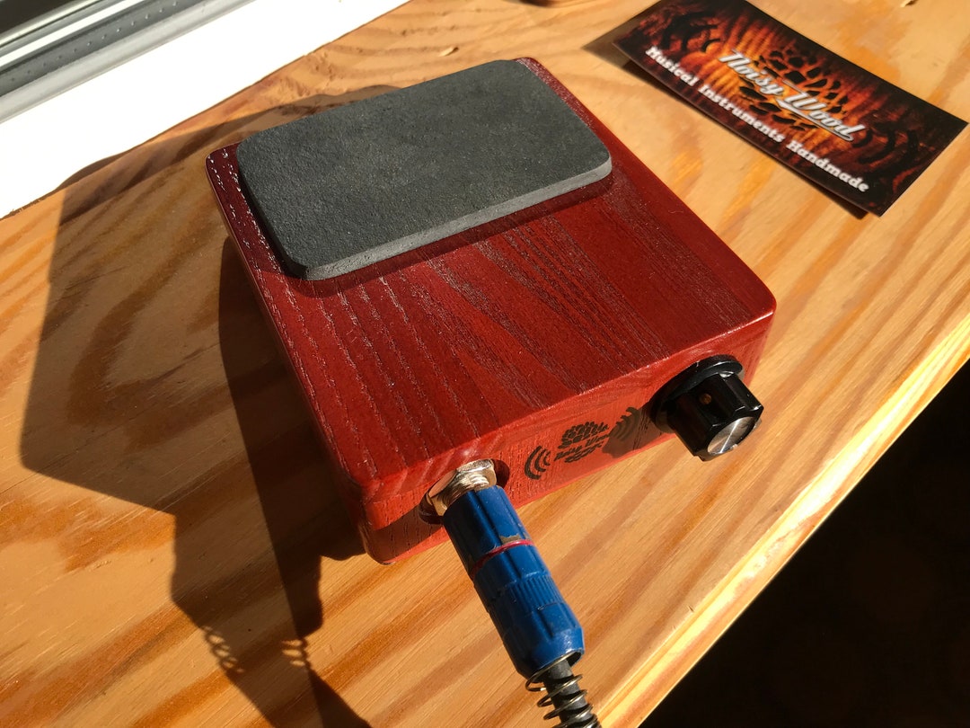 Red Wooden Electro Stomp Box Personalized Foot Percussion With Two ...