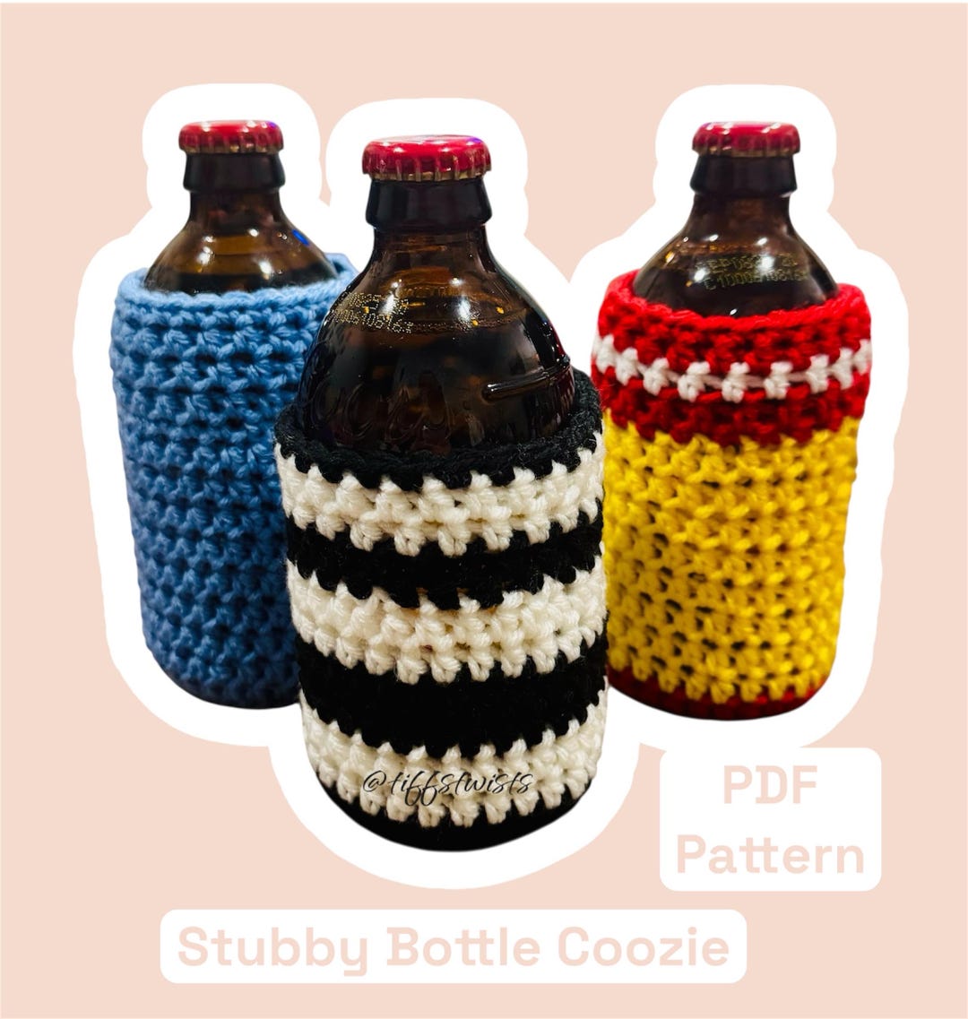 Crochet Pattern | Stubby Bottle Coozie | Coors Banquet Size | Instant ...