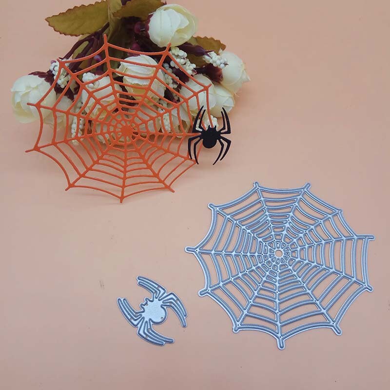 Halloween Spider Cobweb Cutting Die,craft Dies, Stencil Template ...